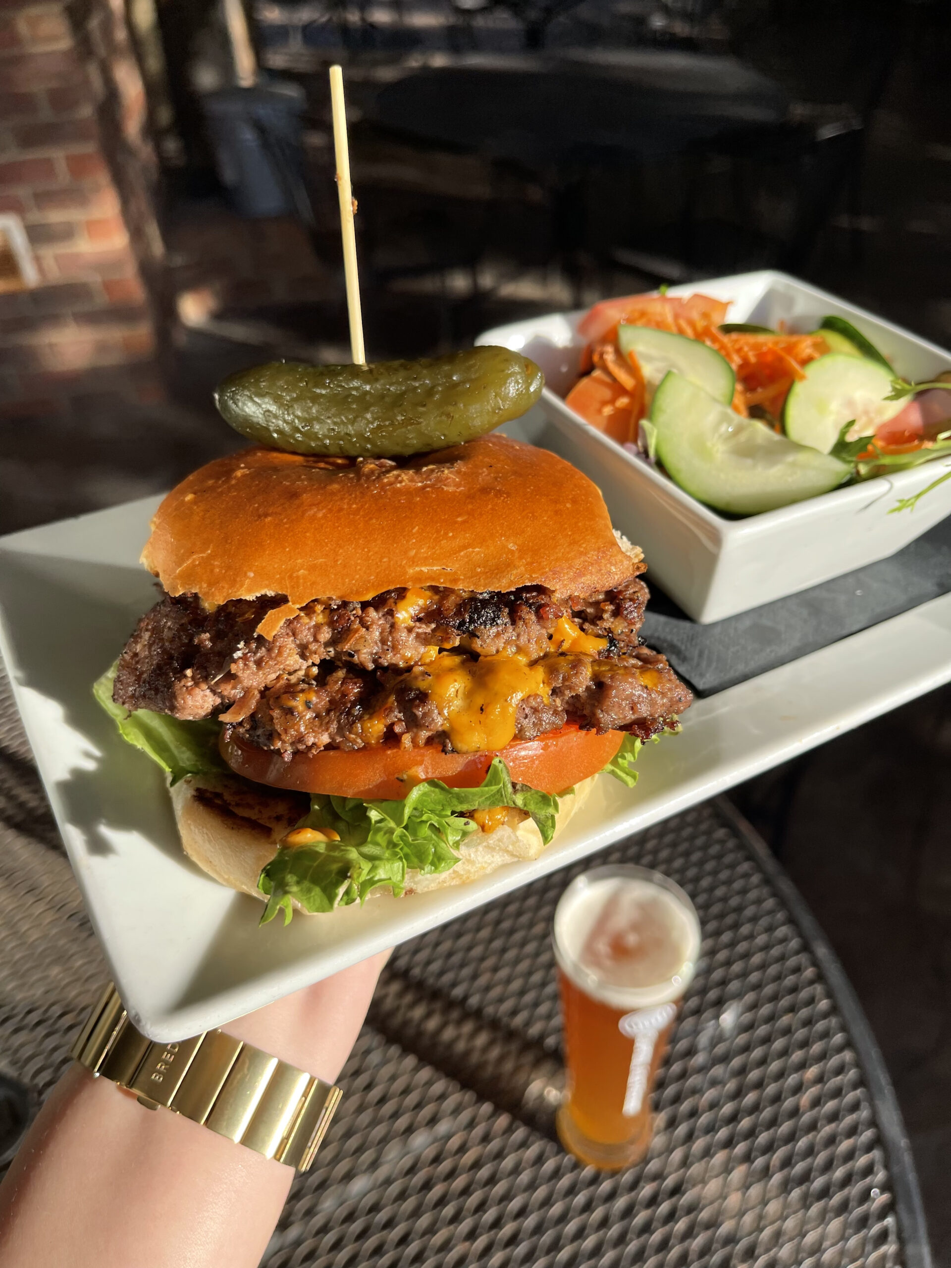 Burger of the Month: Double Stacked Seared & Smashed Burger – Capital ...